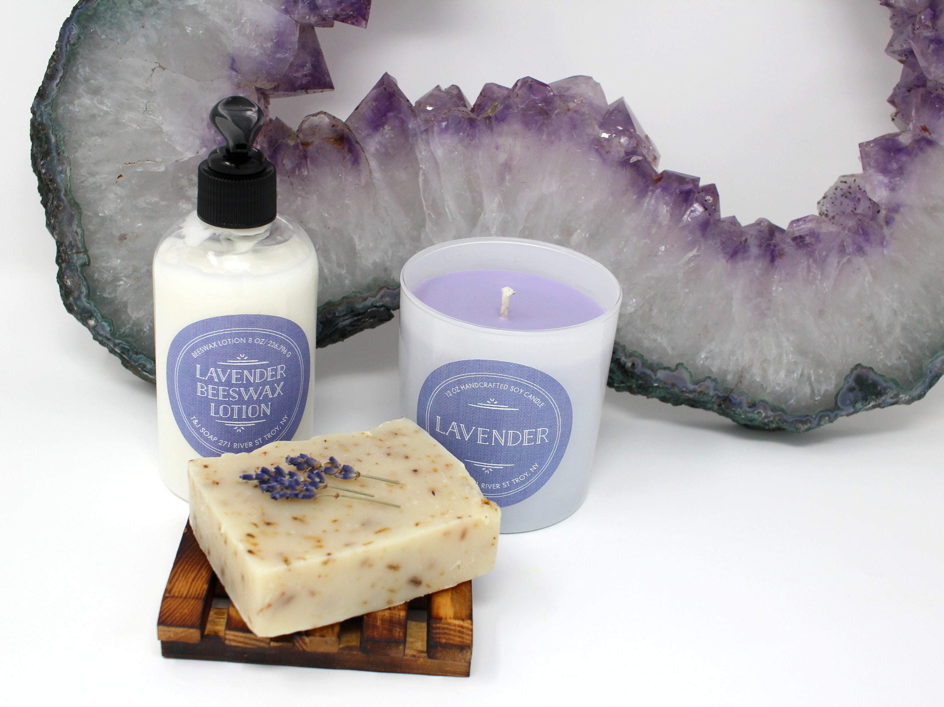 Lavender Gift Set Natural Lavender Soap 100% Lavender Soy | Etsy