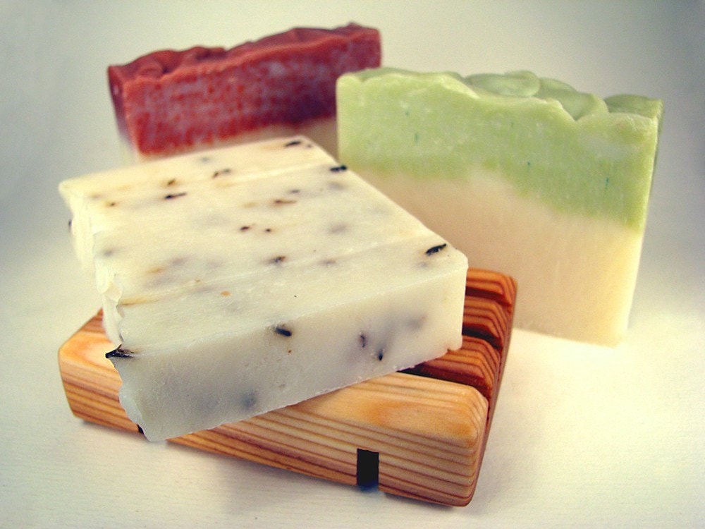 One Cold Process Soap and Cedar Soap Deck Gift Set Bar Soap | Etsy