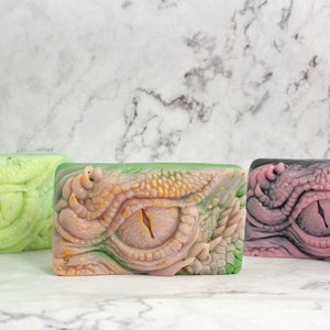 Dragon Soap, Dragon Eye, Cold Process Soap, Decorative Soap, Vegan Soap, Dragon Gift, Dragon Eye ...