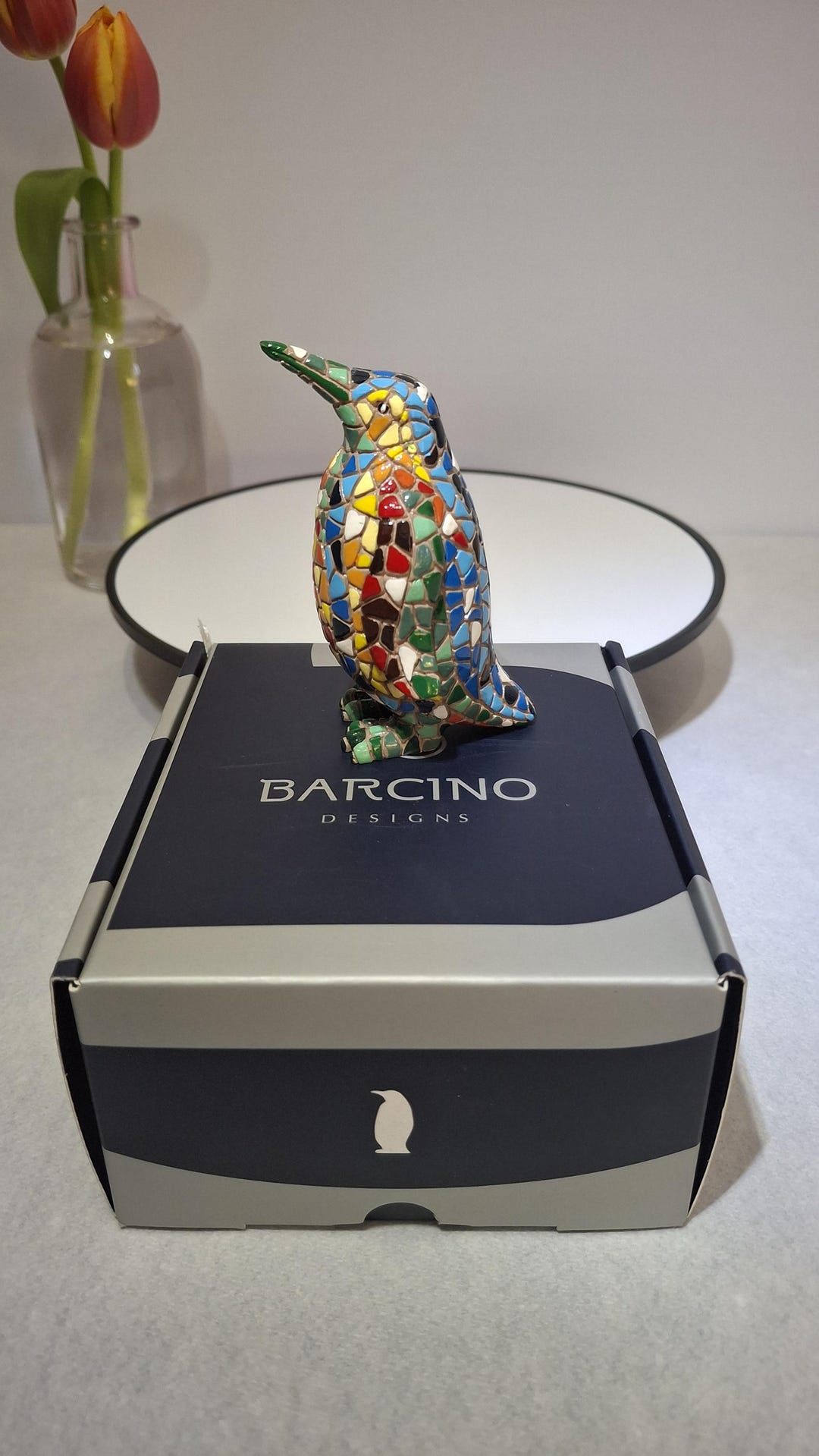 Barcino Designs Mosaic Penguin – Small Handcrafted Decorative Figurine ...