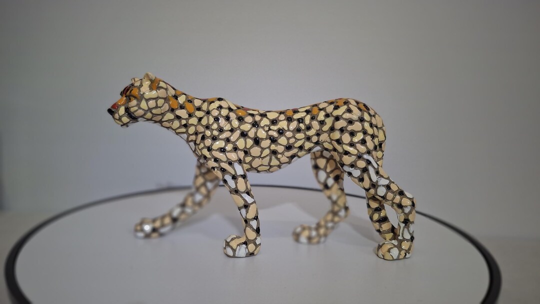 Cheetah Mosaic by Barcino Designs – Elegant Decorative Animal From the ...