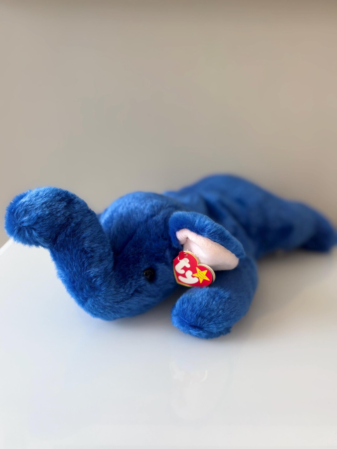 Ty Beanie Buddies PEANUT the Elephant 1998 Retired Large (12”) Soft ...