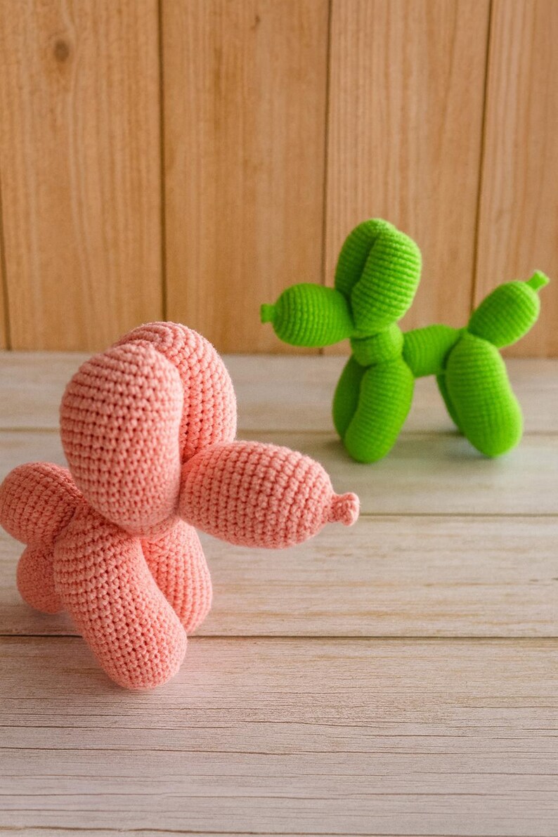 Balloon Dog Crochet Pattern PDF – Cute Amigurumi Balloon Animal Plush ...