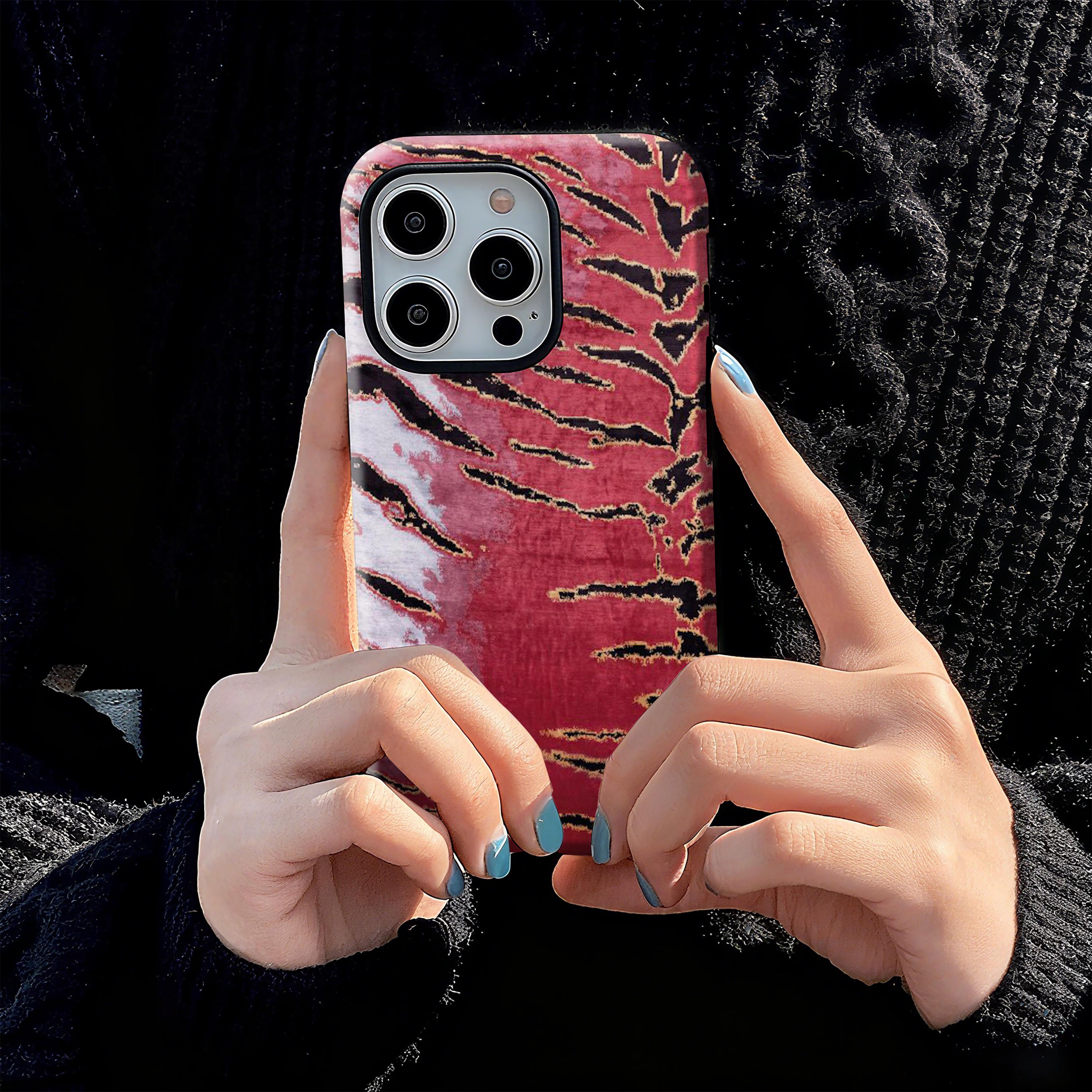 Red Tiger Stripes Phone Case, Bold Animal Print - Etsy