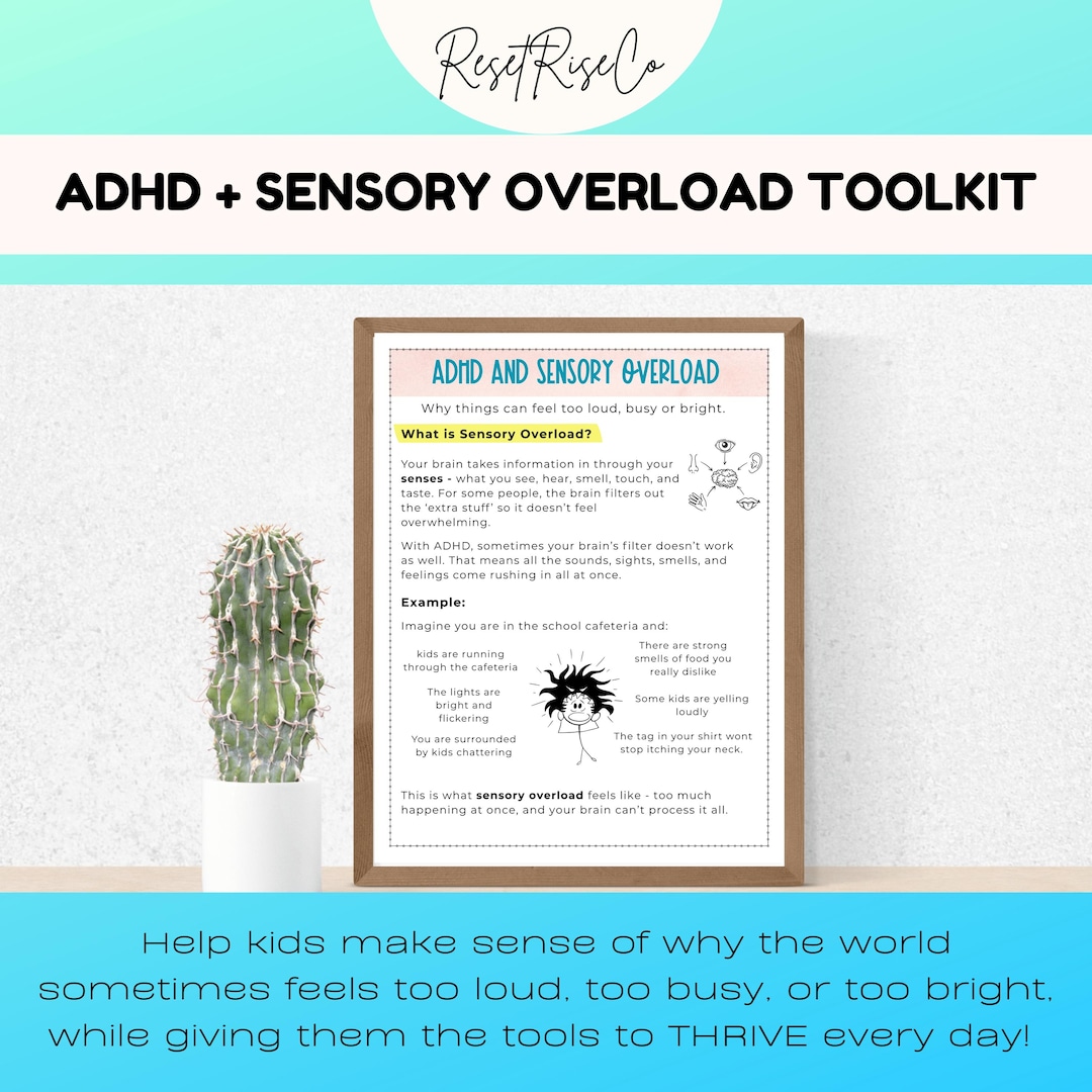 ADHD Sensory Overload Toolkit for Kids: Printable Sensory Profile ...