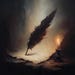 Gothic Quill Art Print, Dark Fantasy Writing Desk Painting, Candlelight ...