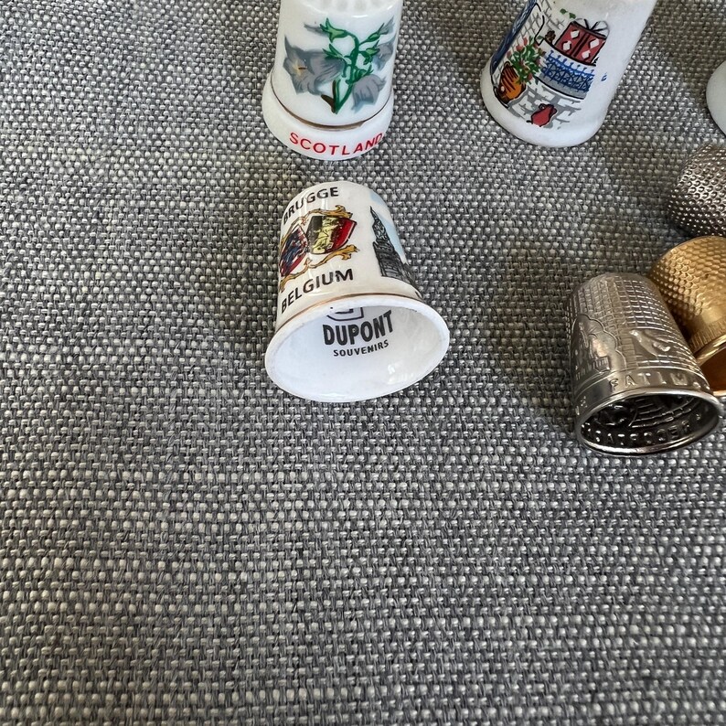 Vintage World Travel Attractions Thimble, Your Choice of 1 or More for ...