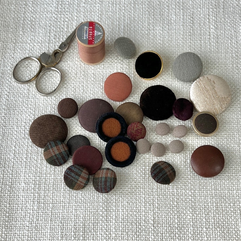 Plaid Buttons - Etsy