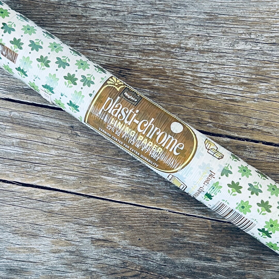 1970s Groovy Floral Paper Gift Wrap Roll, Multi-purpose 13 X 7 Yards ...