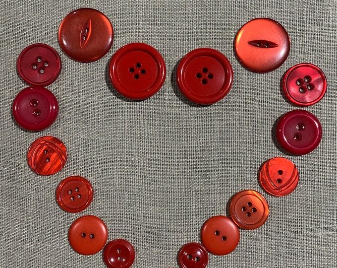 Vintage Buttons LOT, Red Button Pairs 3/8” - 1 1/4” #4165 - Etsy