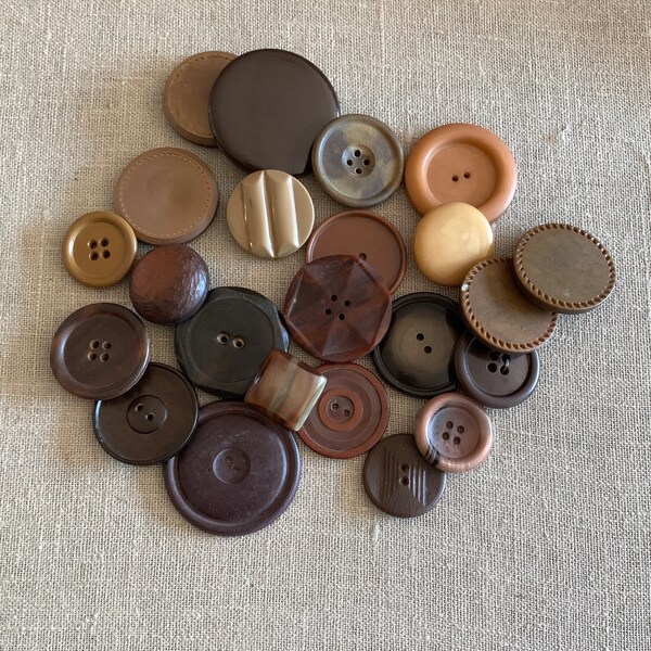 Brown Coat Buttons - Etsy