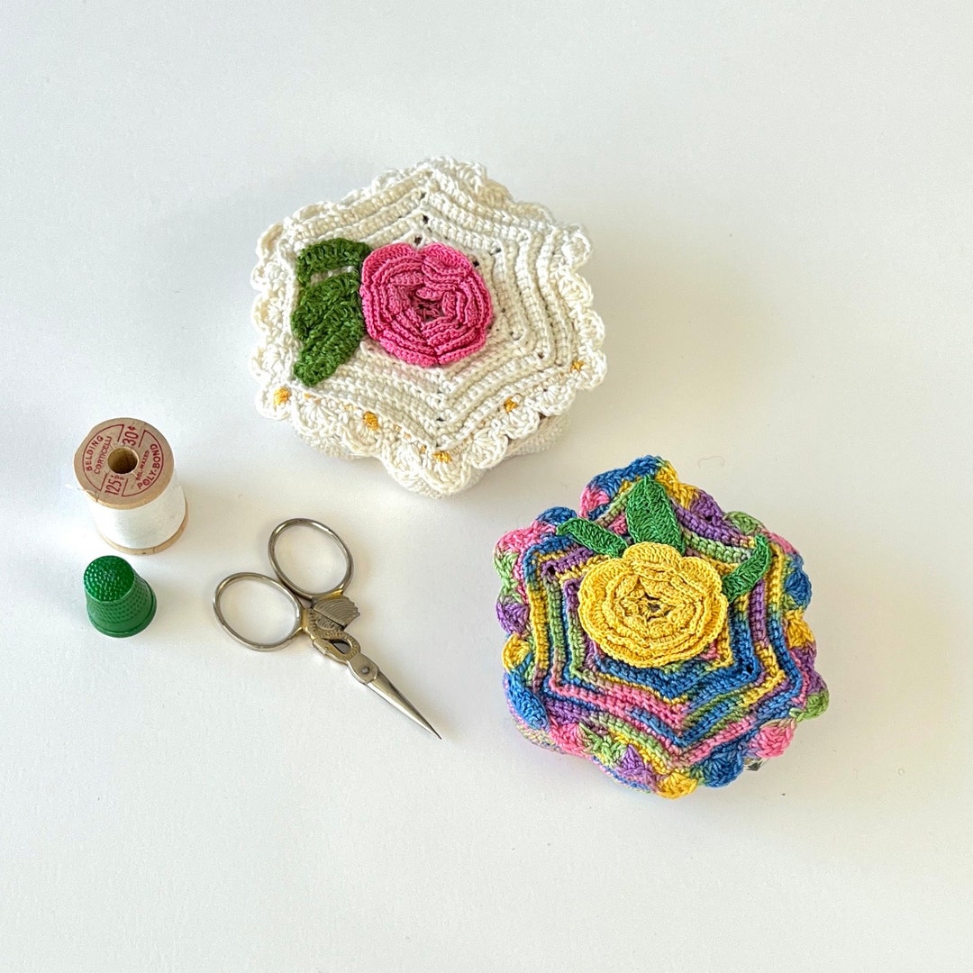 Vintage 1940s Sewing Kit With Thread, Your Choice! Hand Crochet Thread ...