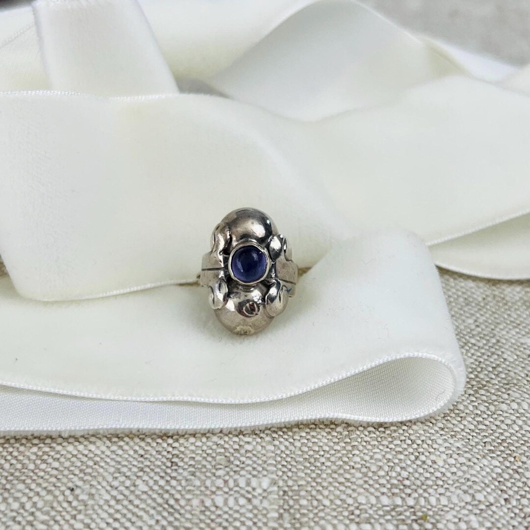 1930s-40s William Spratling Sterling Silver and Amethyst Ring Size 4 3/ ...