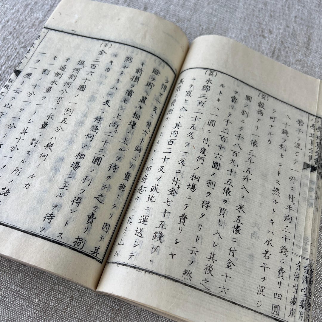 Vintage Japanese Book Pages for Junk Journals, Collage Art ...