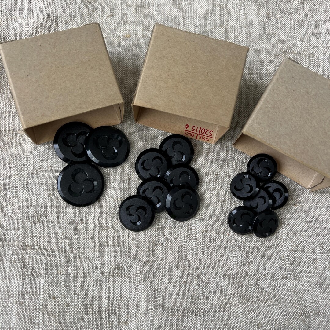 1960s Buttons, 3 Sizes Your Choice, Shank Button Sets 19mm, 21mm, 30mm ...