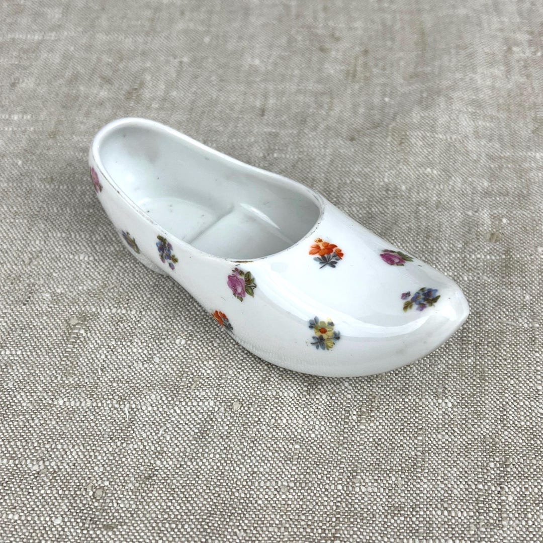 Antique Porcelain Shoe Porsgrund, Norway Floral Clog 6" #7148 - Etsy