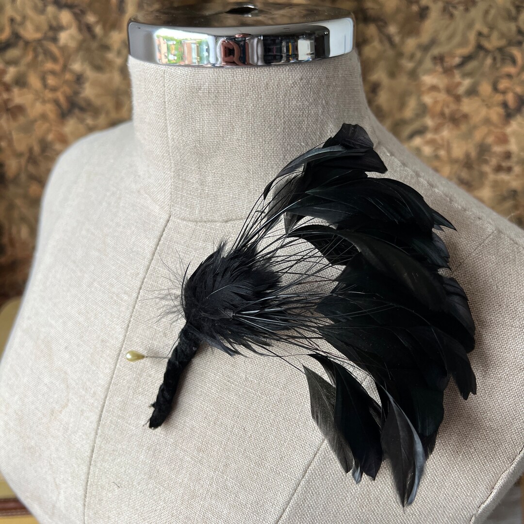 Edwardian Millinery Feather for a Hat, Hair or Corsage Irisdescent ...