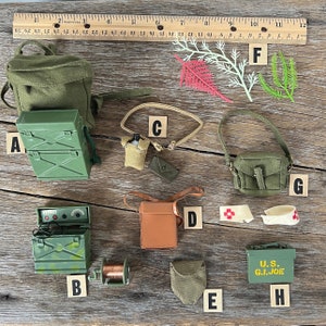 Last One! 1964 GI Joe Gear Camouflage Leaves 12" Doll Action Figure ...