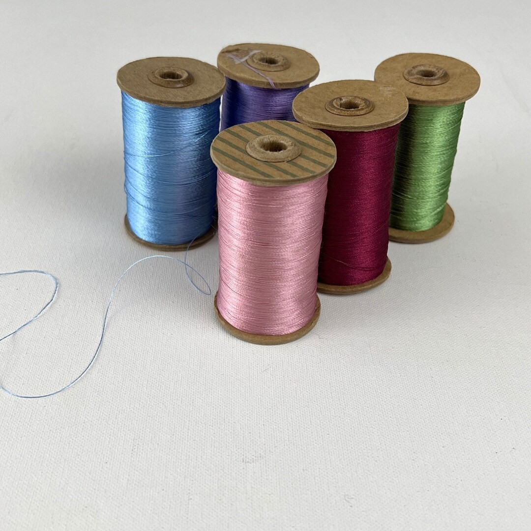 1940s Rayon Embroidery Thread Large Spool, Your Choice Pink, Green ...