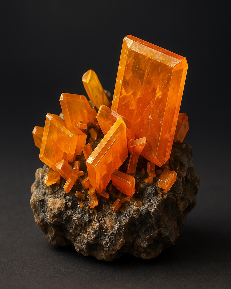 Wulfenite Crystal Wall Art – Digital Download | Mineral Specimen Print ...