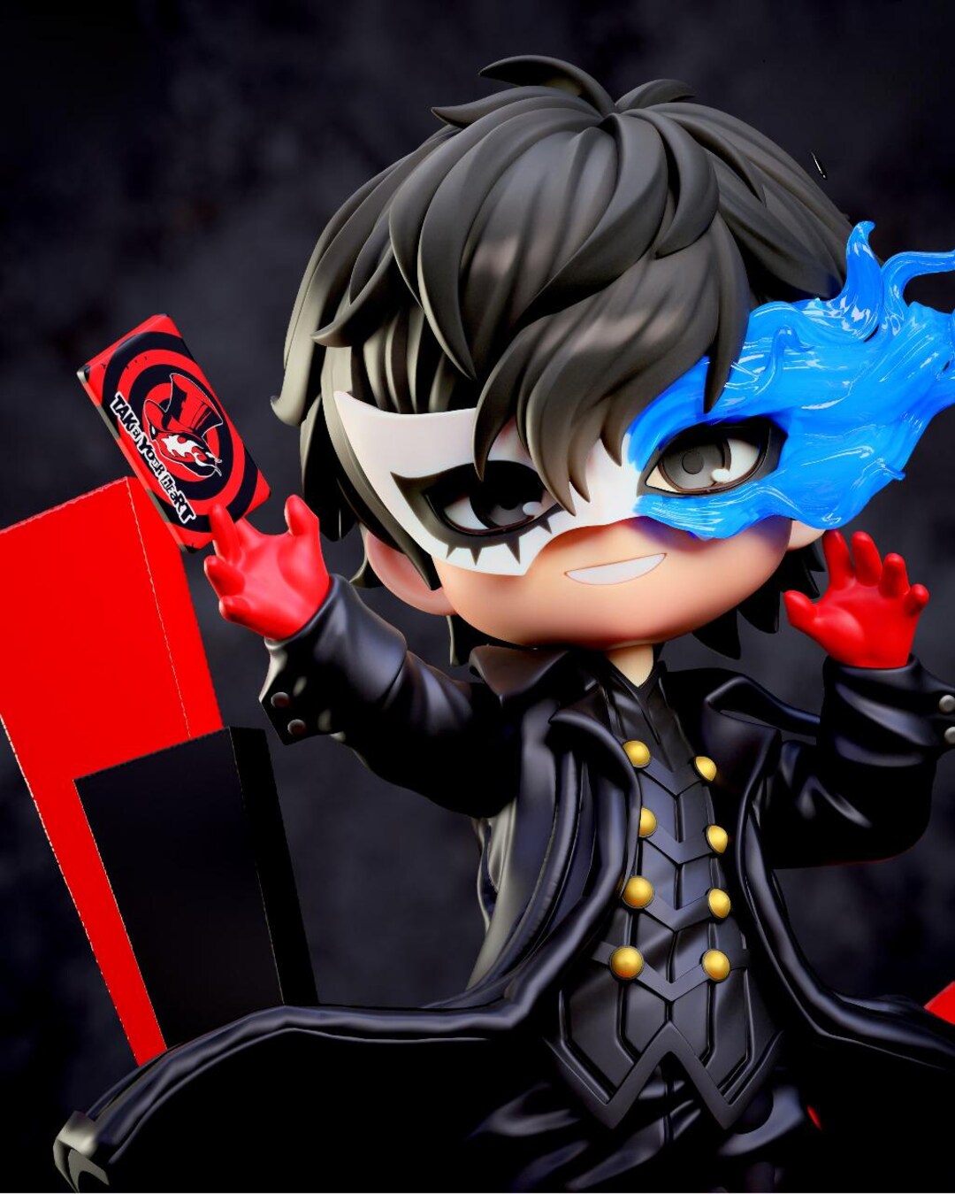 Phantom Thief Trickster Chibi – Masked Flame STL Figure Joker - Etsy