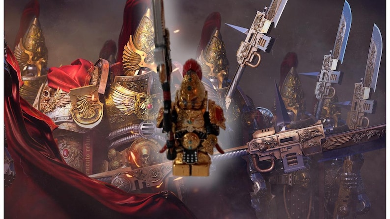 Custodes 40K Brick Minifigure – Warhammer Inspired Mini – Sci-fi Power ...