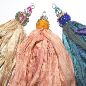 10 Yards Royal Blue Sari Pure Silk Ribbon Yarn for Tassels Fair Trade ...