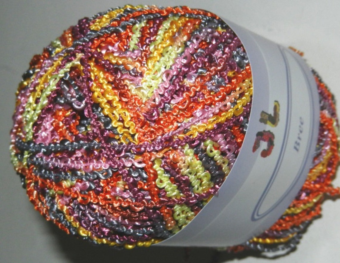 3 Skeins Boucle Fancy Bree Yarn Color 705 Shimmering Soft and | Etsy