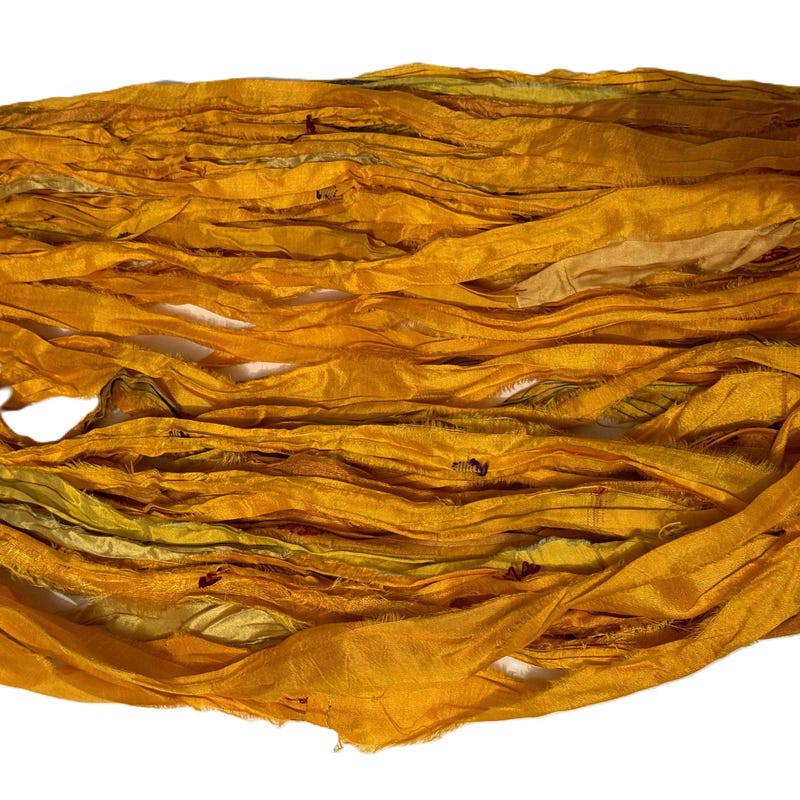 Golden Yellow Silk Ribbon - Etsy