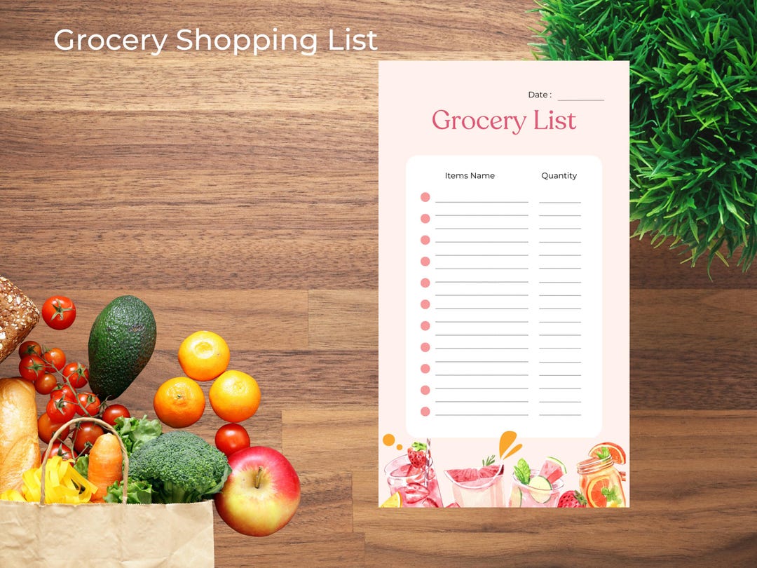Budget Grocery List | Freezer Grocery List | Grocery List iPad | Visual ...