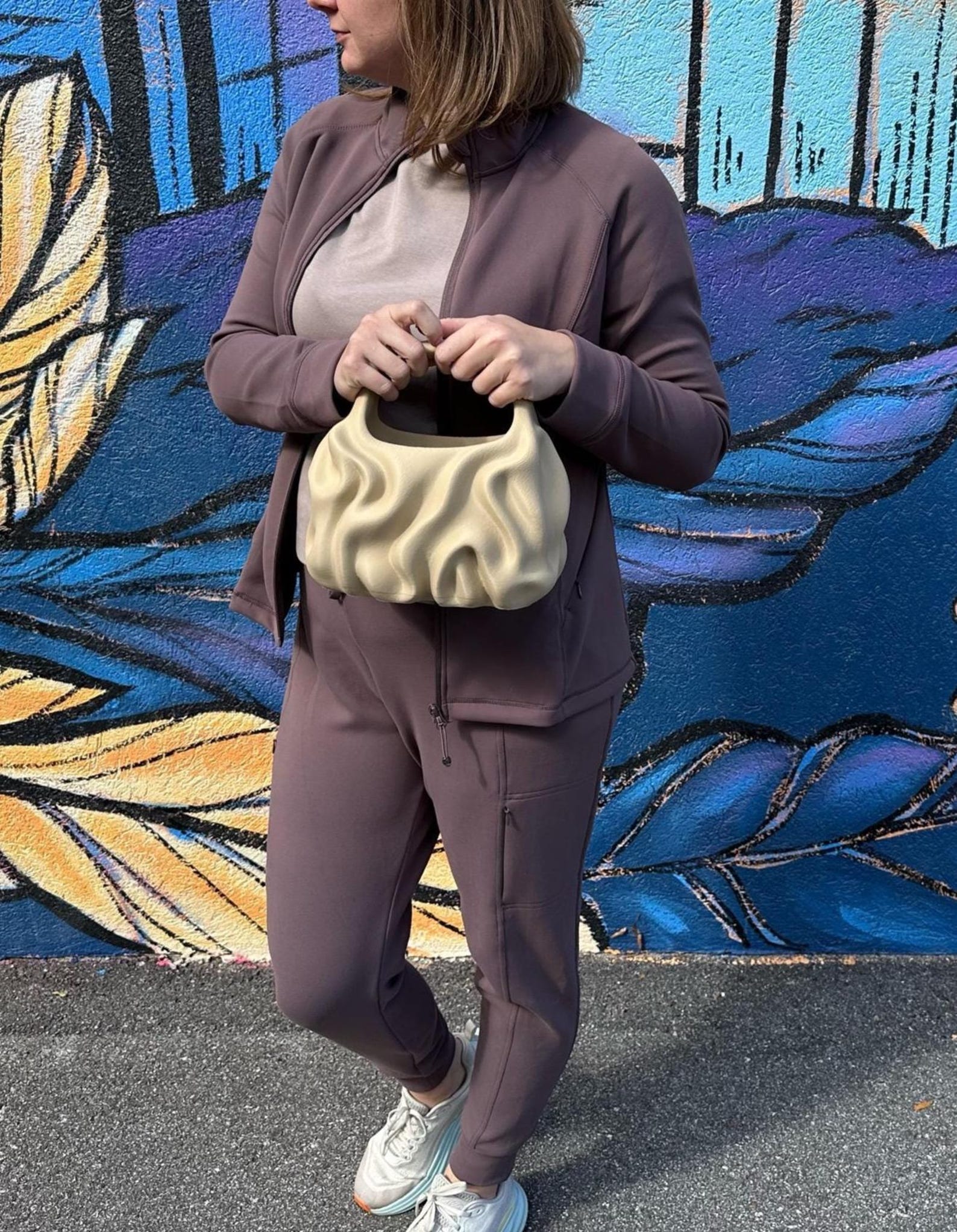 Wavy Sculptural Handbag – 3D Printed Art Purse for Women – Unique ...
