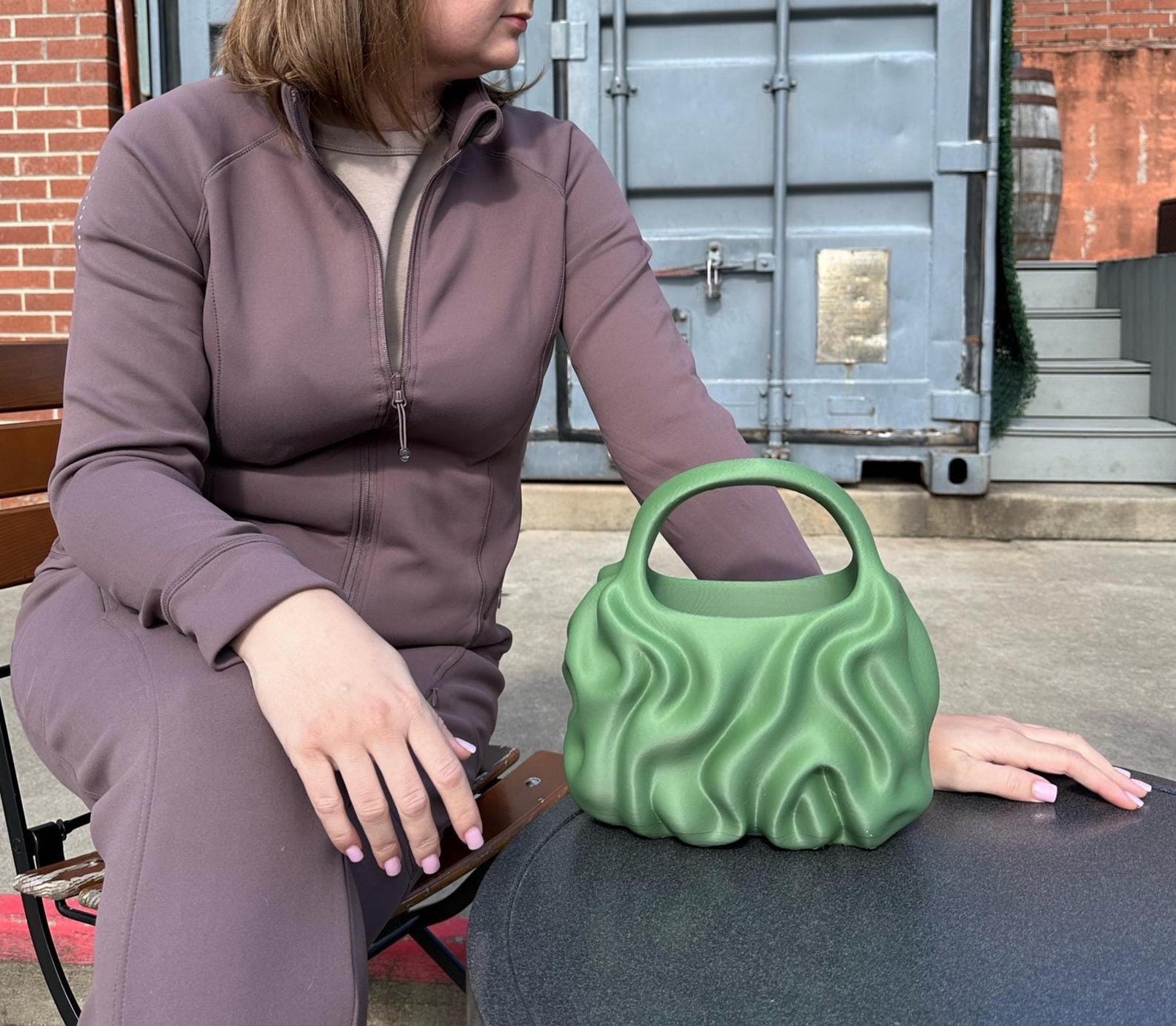 Wavy Sculptural Handbag – 3D Printed Art Purse for Women – Unique ...