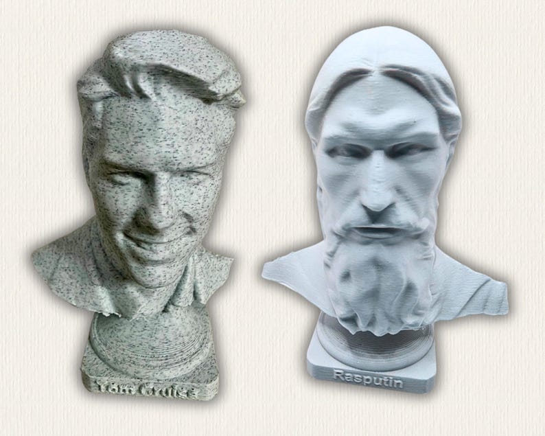 Custom 3D Printed Portrait Bust – Personalized Sculpture Made From ...