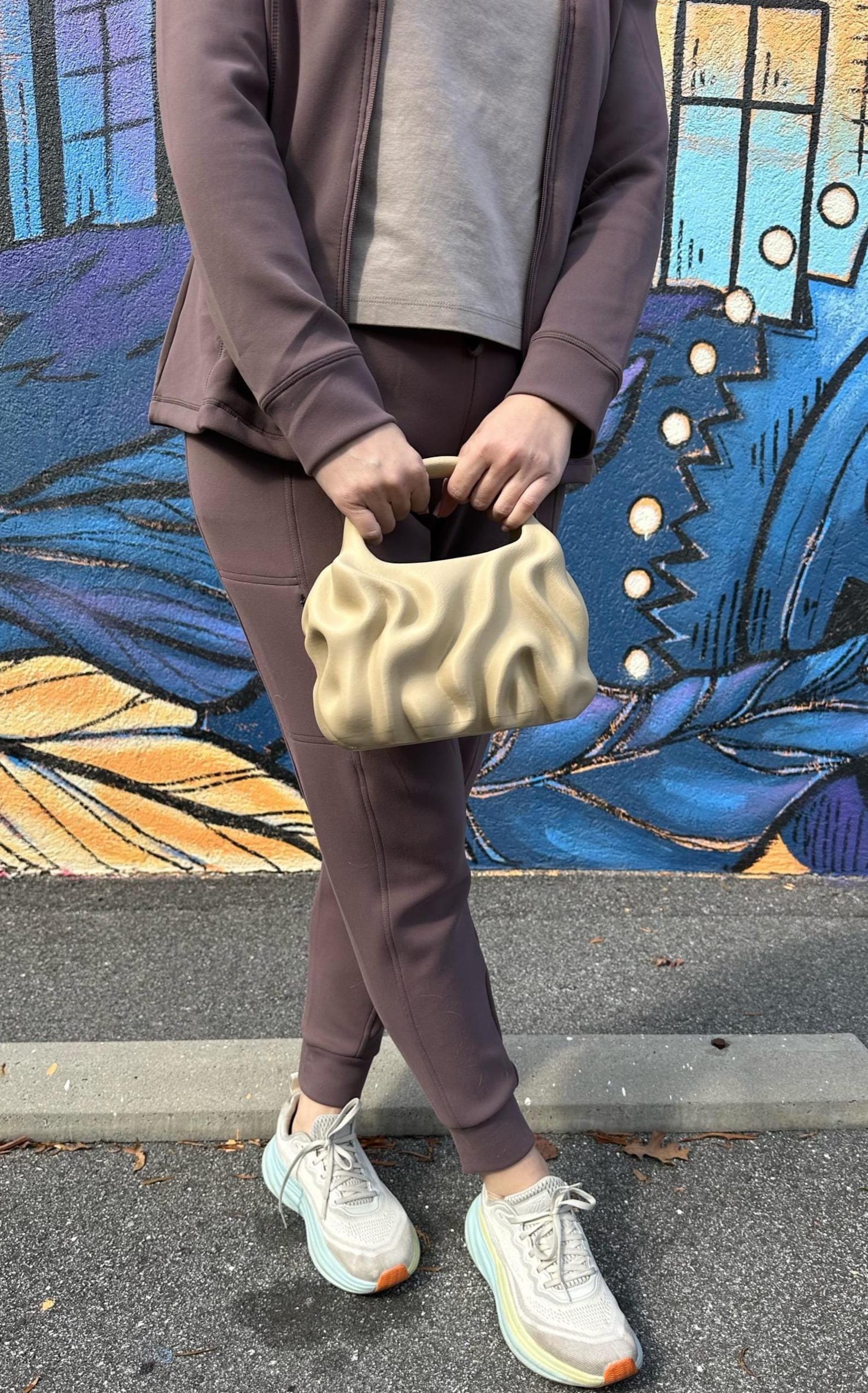 Wavy Sculptural Handbag – 3D Printed Art Purse for Women – Unique ...