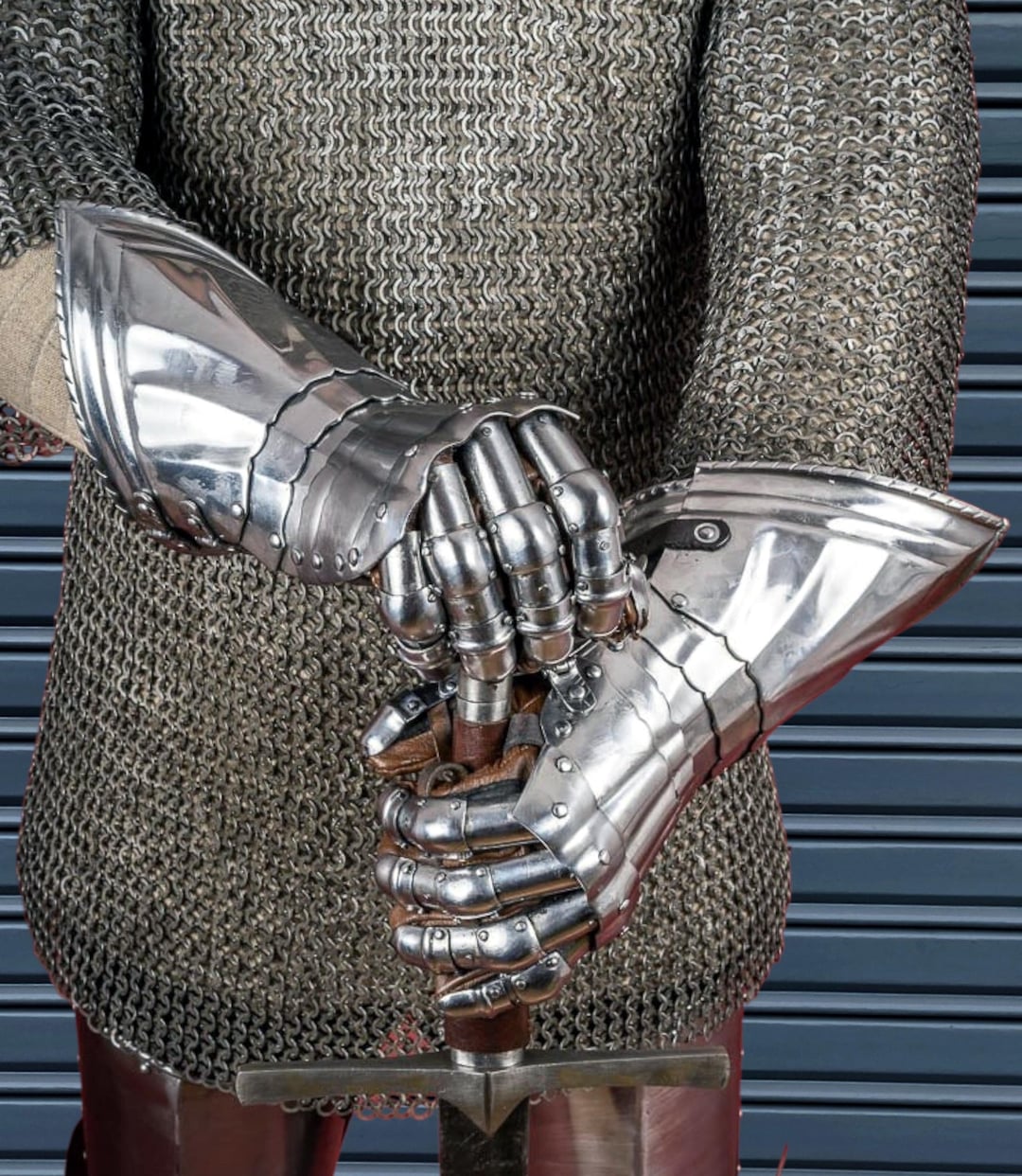German Gothic Gauntlets: 15th Century Polished Steel Armor - Etsy