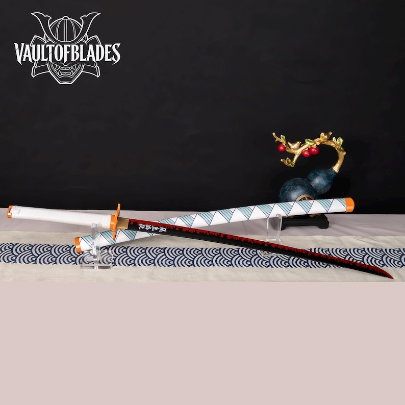 Rengoku Katana Replica – Demon Slayer Flame Sword Cosplay Prop - Etsy