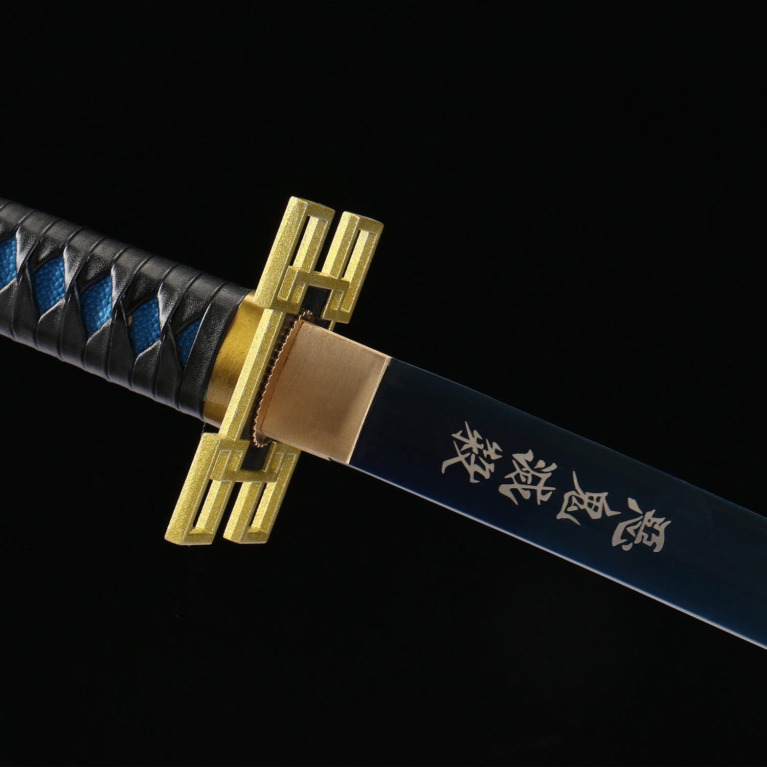 Muichiro Tokito Katana: Hand-forged Carbon Steel &blue Blade,anime ...