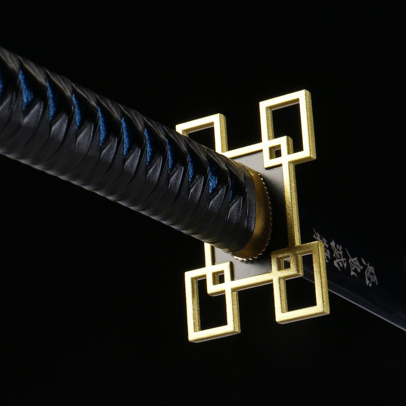 Muichiro Tokito Katana: Hand-forged Carbon Steel &blue Blade,anime ...
