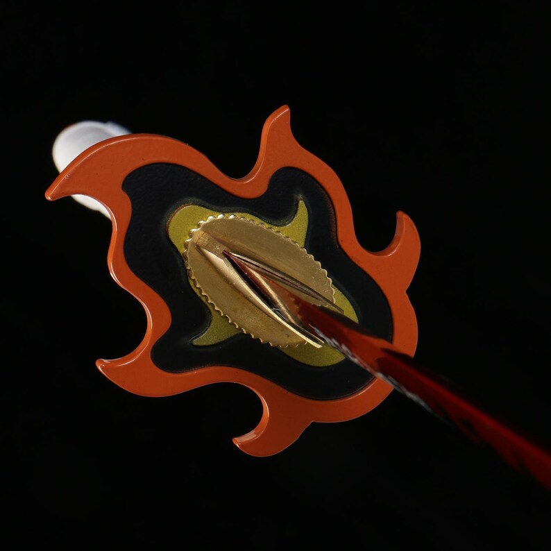 Rengoku Katana Replica – Demon Slayer Flame Sword Cosplay Prop - Etsy