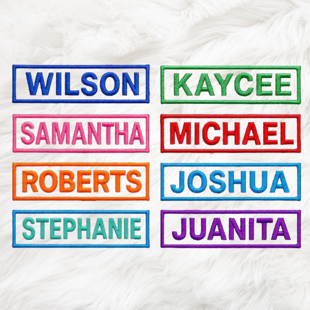 Custom Name Patch Versatile "your Name" Personalized Name Tag ...