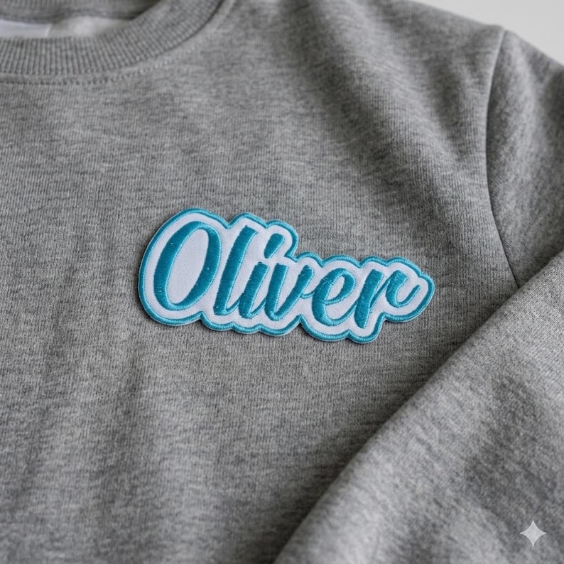 Custom Embroidered Name Patch, Personalized Iron on Name Tag Patch, Sew ...