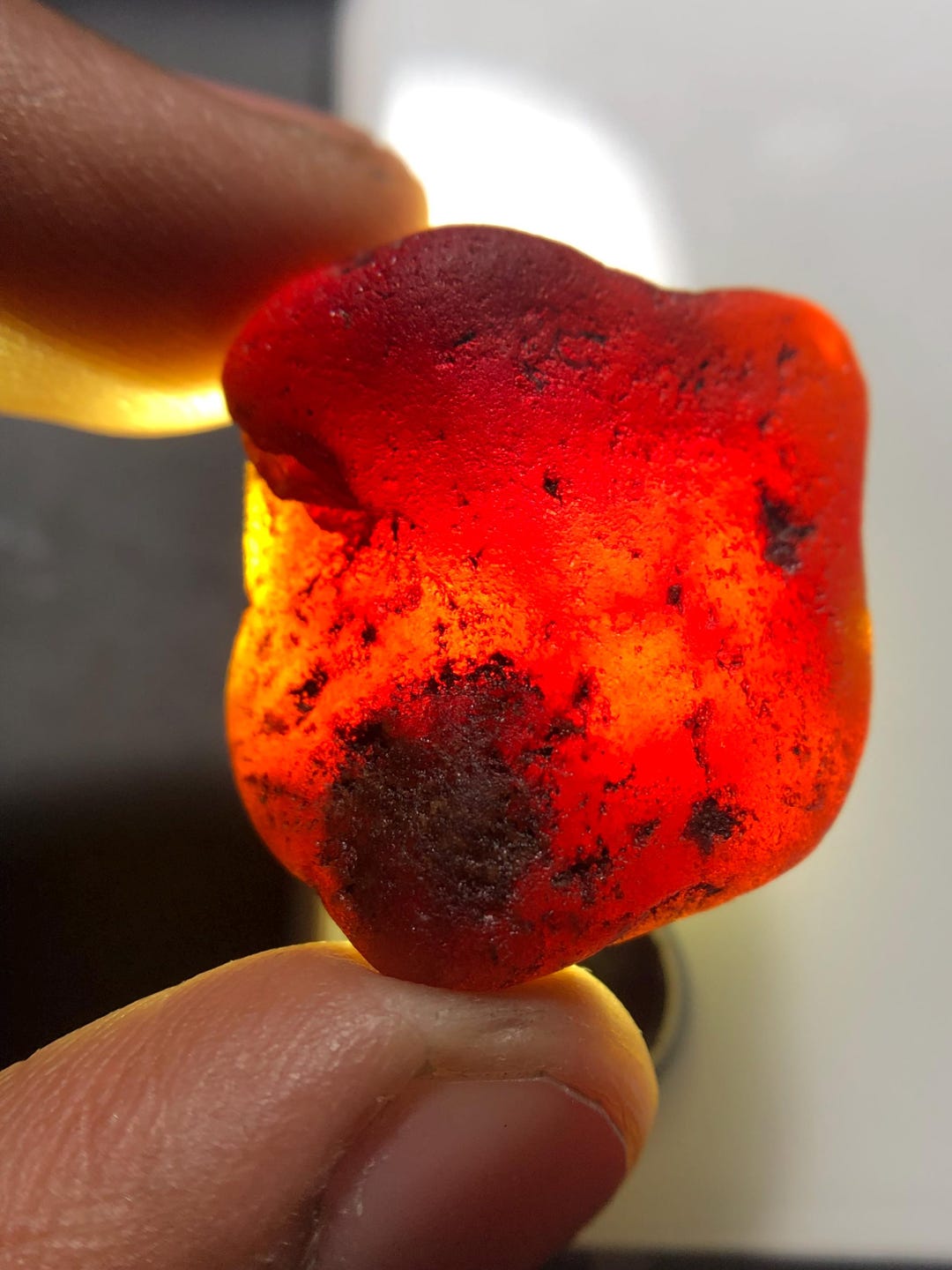 Untreated Natural Red Garnet Rough, Blushing Uncut Healing Garnet Raw ...