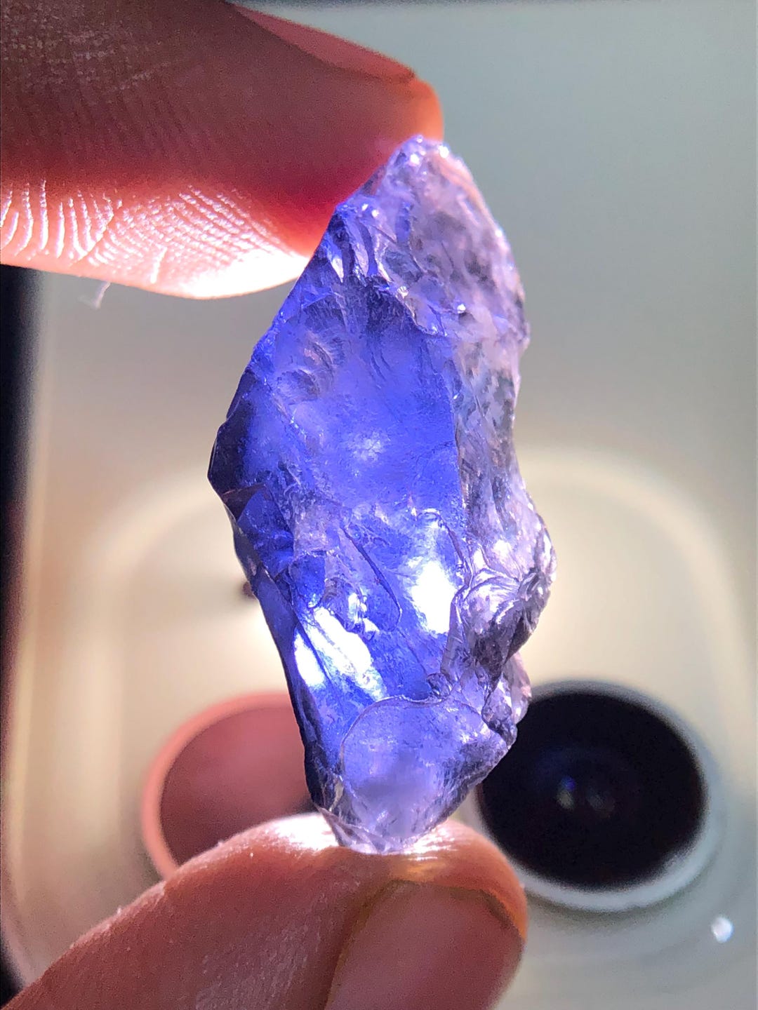 21 Carat Natural Iolite Rough Crystal: Blue Brown Gemstone - Etsy