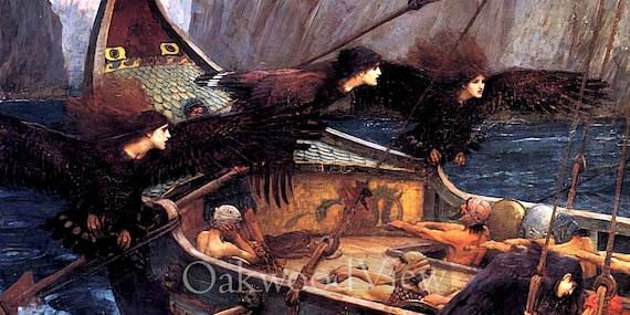 Detail of Ulysses and the Sirens Greek Mythology Printable - Etsy Australia