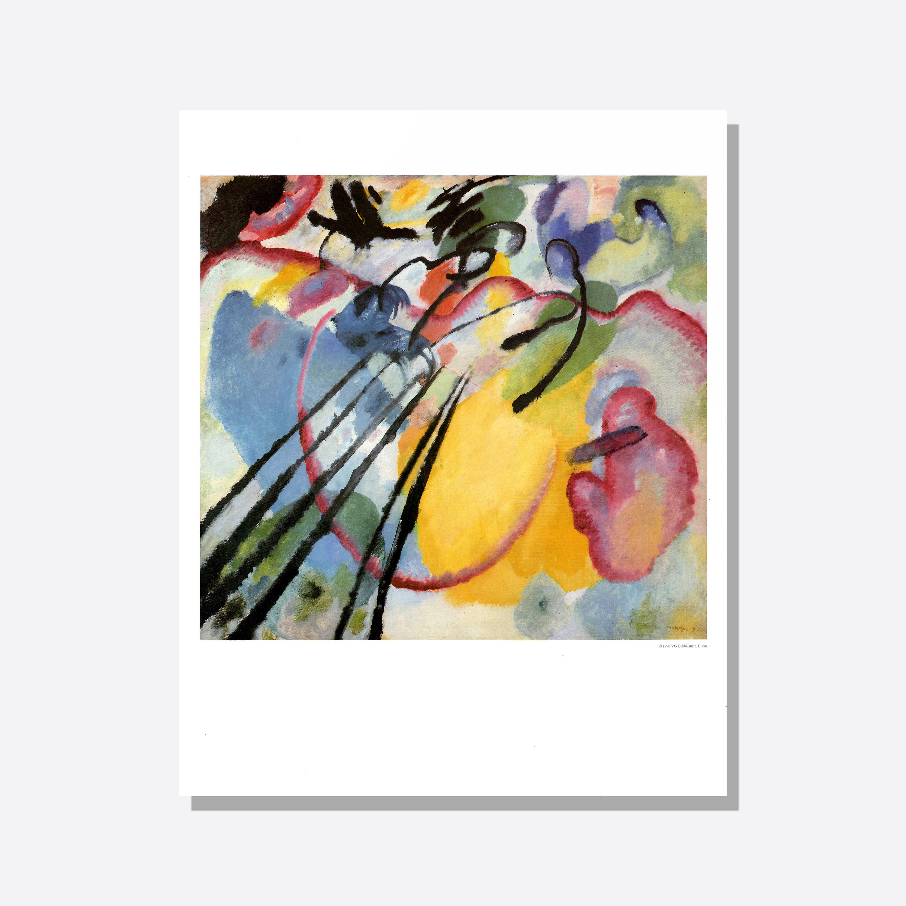 Prints Wall Hangings Home Décor Wassily Kandinsky Aquarell Colorful Art ...