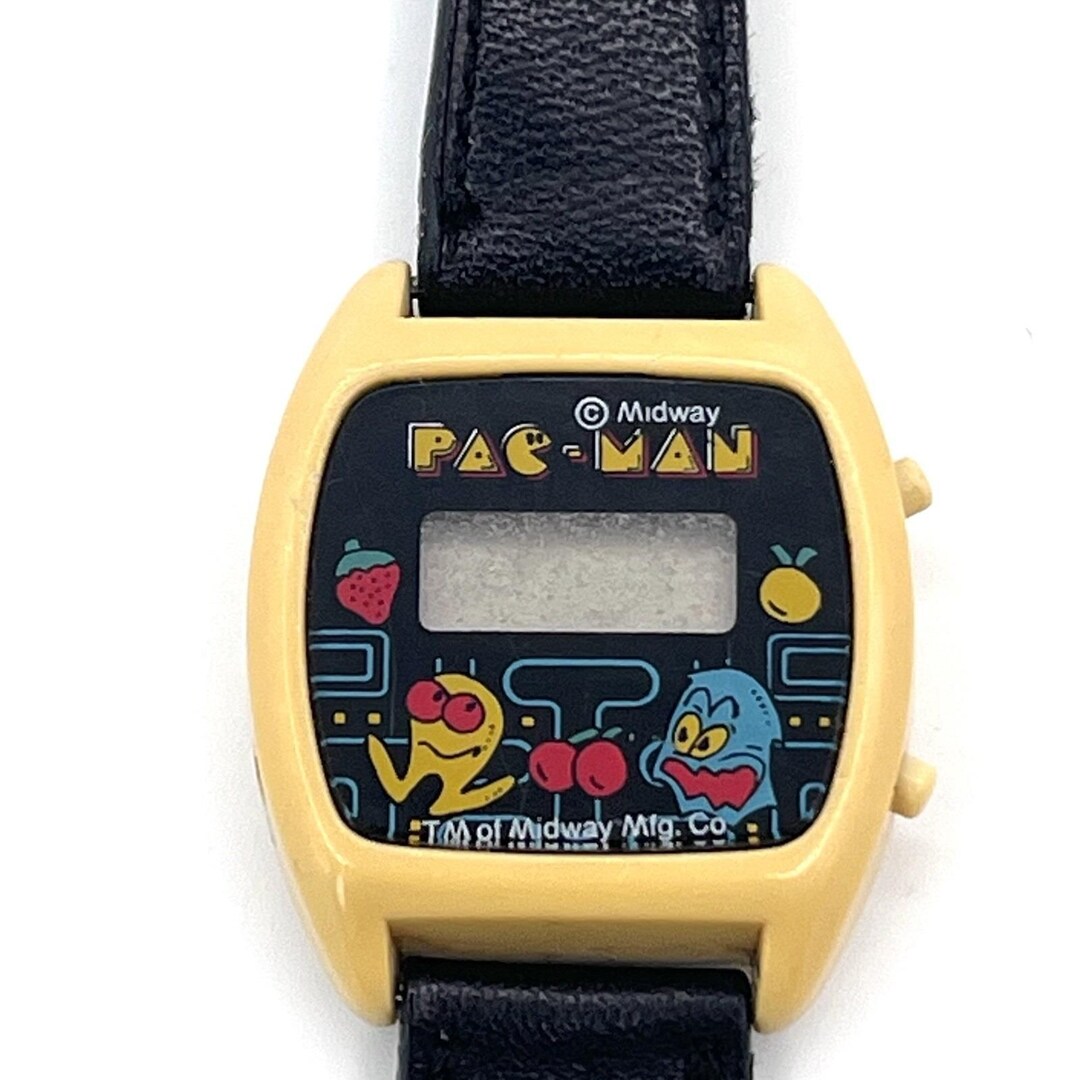 Vintage 1980S Pac-man Digital Watch LCD Untested MZ Berger Midway HK ...
