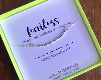Fearless necklace | Etsy