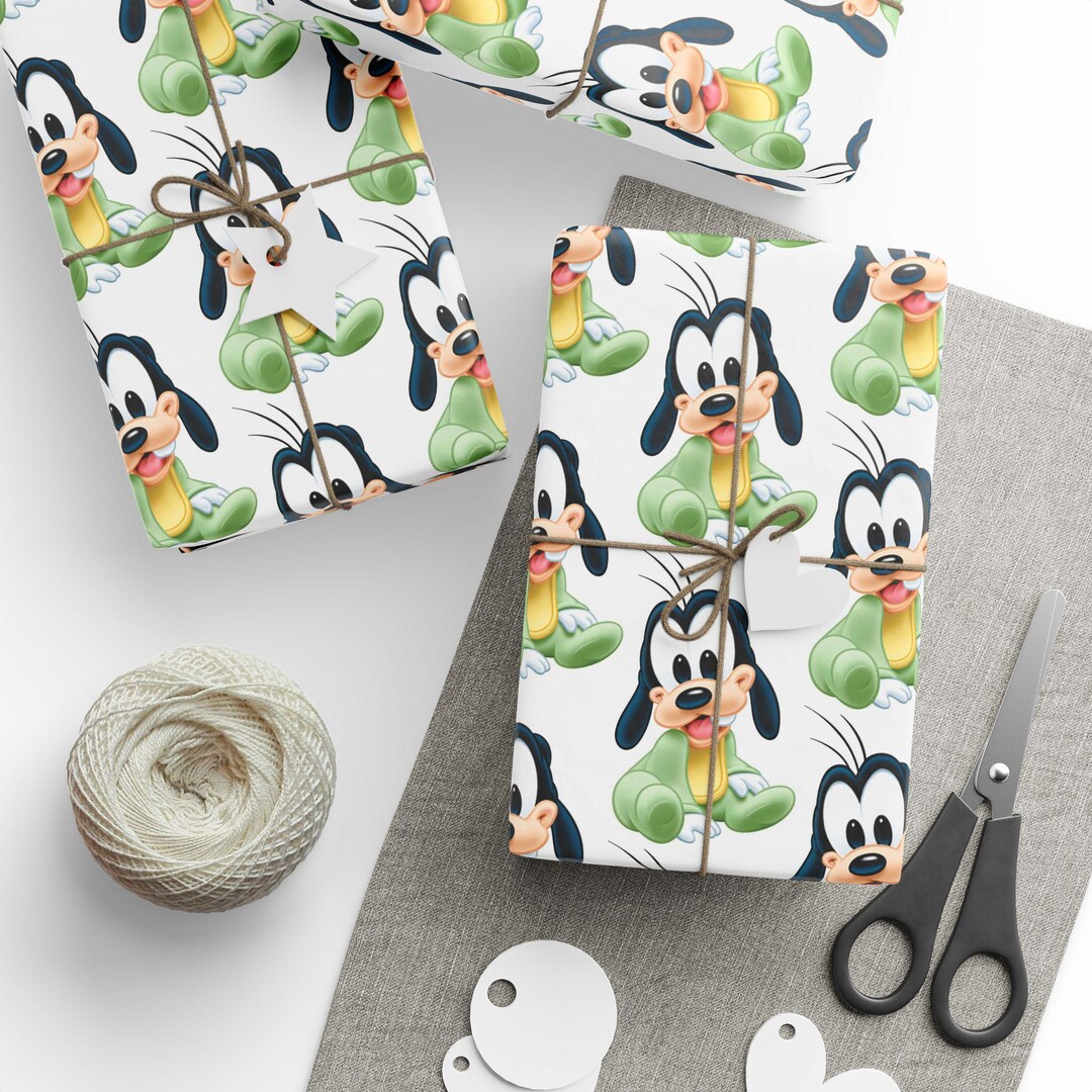Disney Baby Collection Baby Goofy Wrapping Paper, Gift Wrap, Baby ...