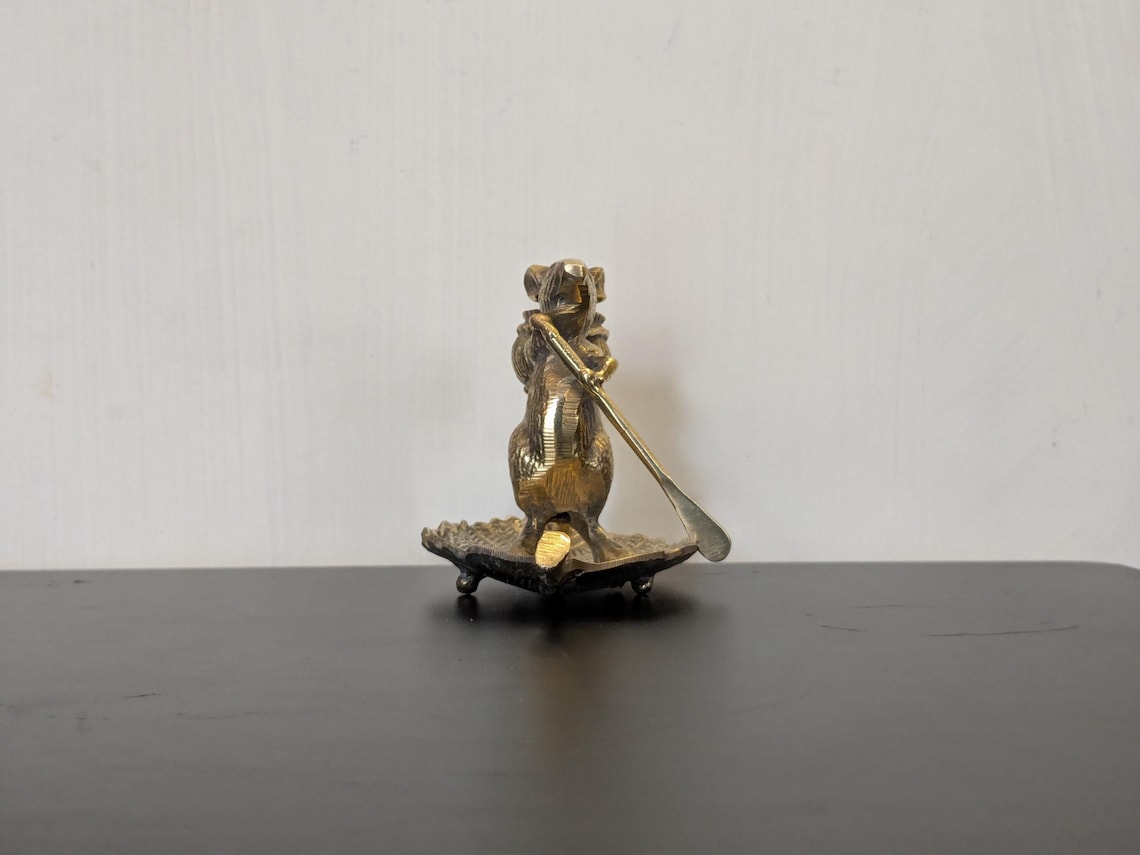 Vintage Brass Mouse Candle Holder - Etsy