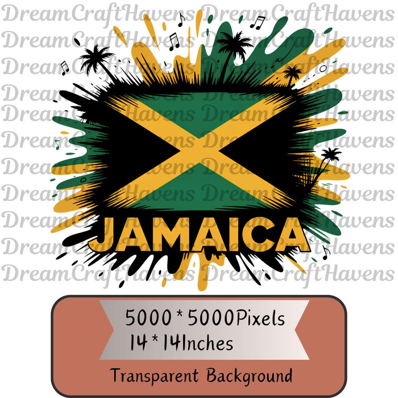 Jamaica PNG, T-shirt Design, Jamaica Sublimation, Jamaican Flag Png ...